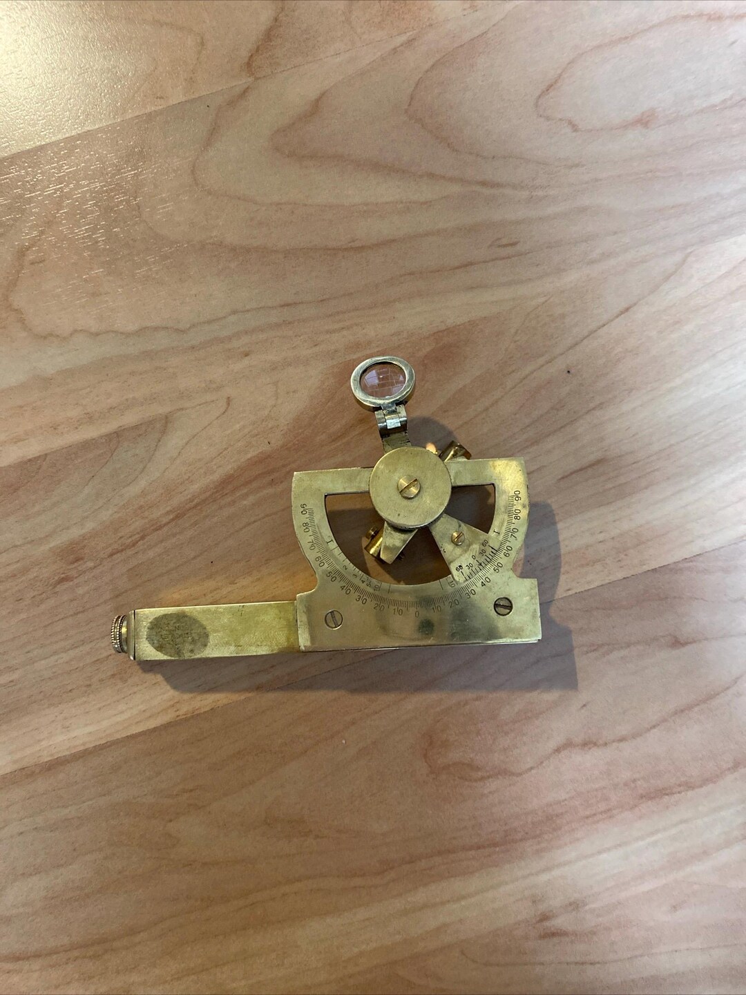 Antique Brass Hand Protractor - Etsy