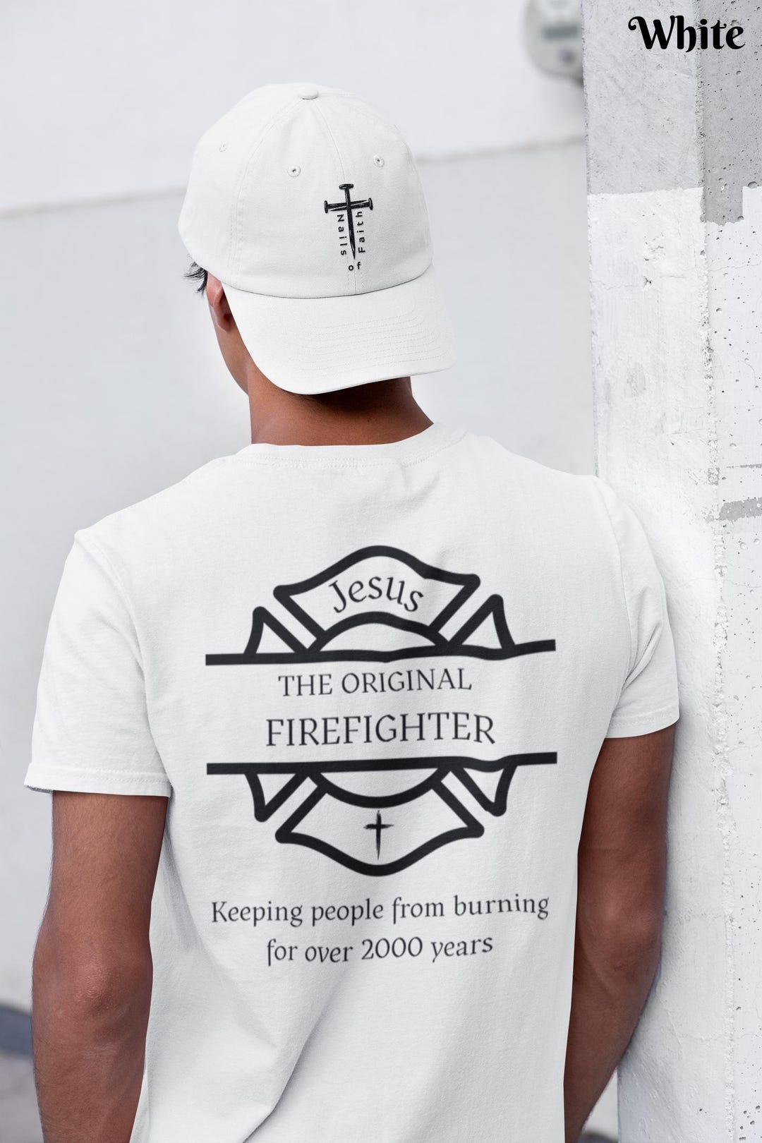 Jesus the Original Firefighter T-shirt | Christian Firefighter Faith ...