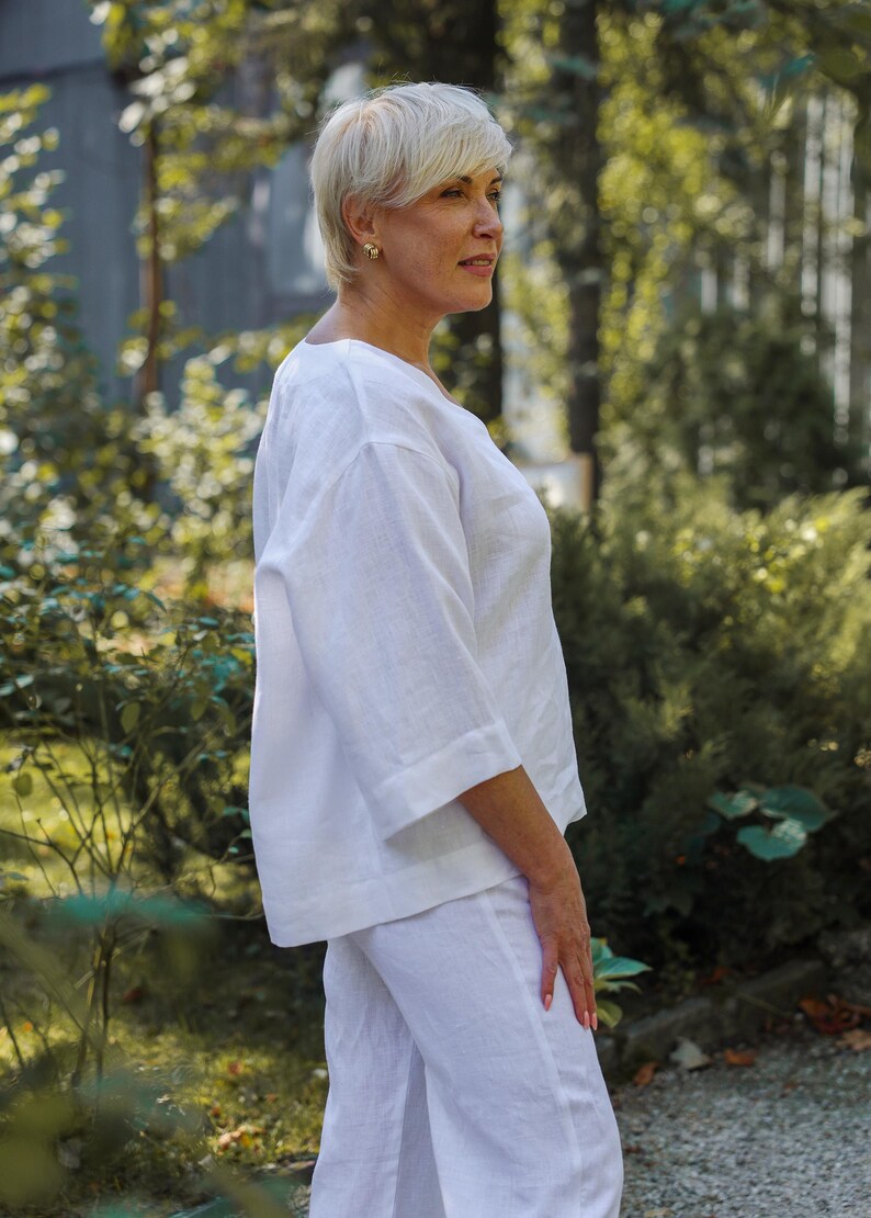 Linen Set Womens Clothing, Linen Set Women, Linen Top Women, Linen ...