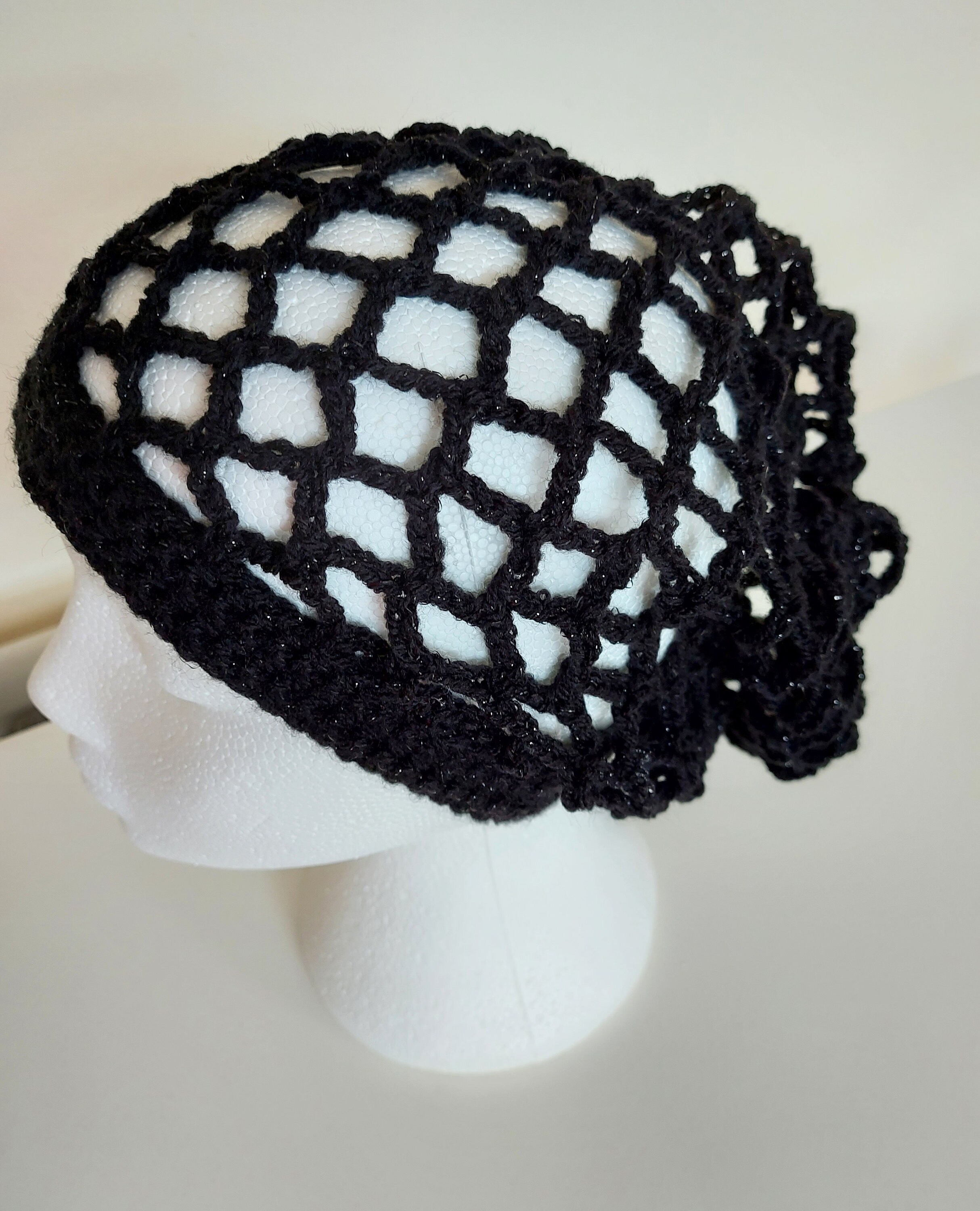 Women Hairnet - Snood - 1940's Style- Mesh Slouchy Beanie -woman Hat ...