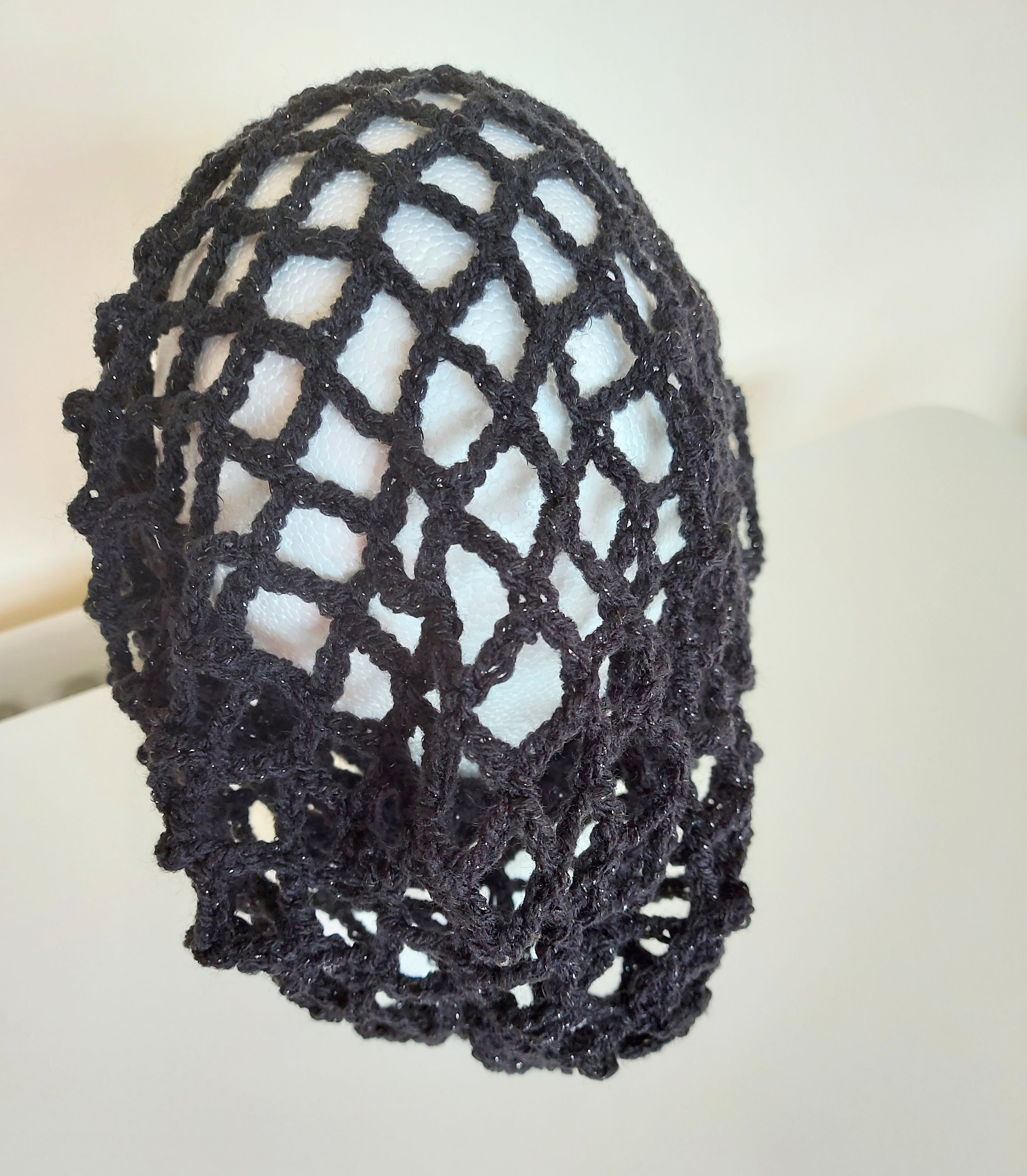 Women Hair Net Snood 1940's Style Mesh Slouchy Beanie woman Hat Hair ...