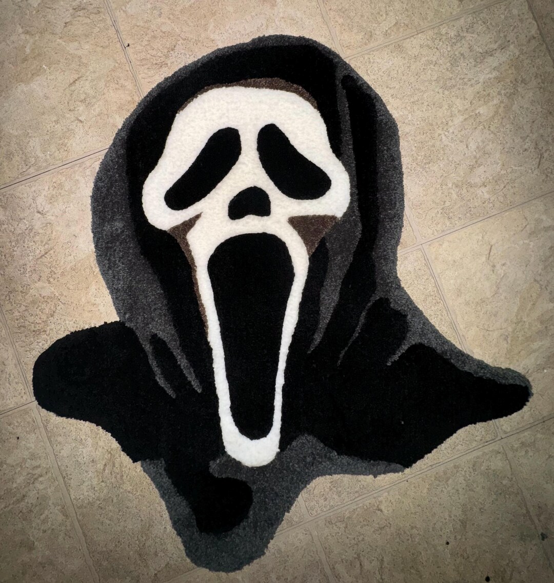 Ghostface Tufted Rug 30 X 30 - Etsy
