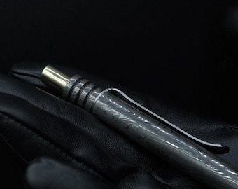 Handmade Damascus Steel Pen, Premium Hand Forged Steel and Copper Brass ...