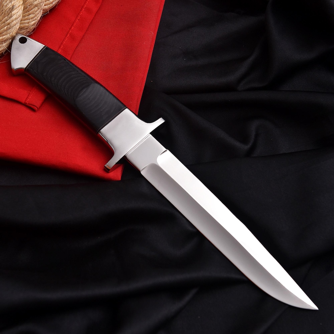 Handmade Loveless Style Sub Hilt Knife - D2 Steel, Leather Sheath - Etsy