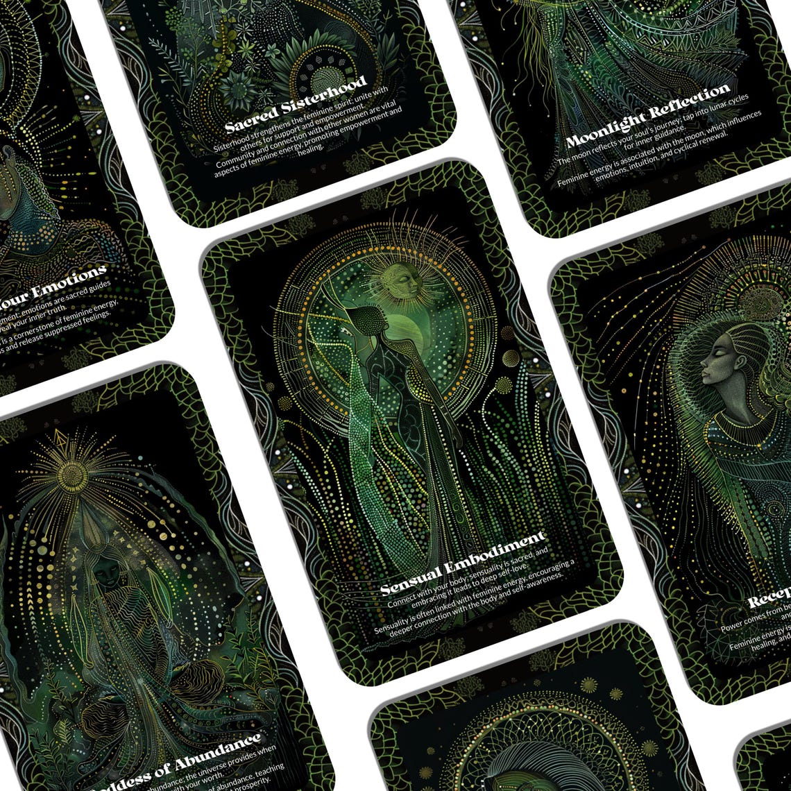 Sacred Feminine Oracle Cards: Divine Vision, Divination Tool - Etsy