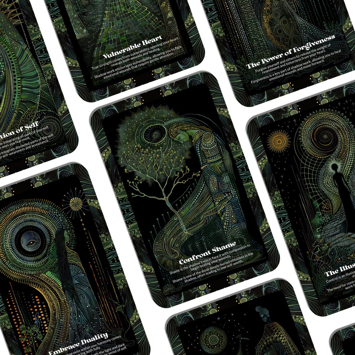 Shadow Work Oracle Cards: Divination Tool - Symbolika - 24 Cards - Etsy