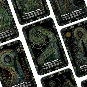 Shadow Work Oracle Cards: Divination Tool - Symbolika - 24 Cards - Etsy