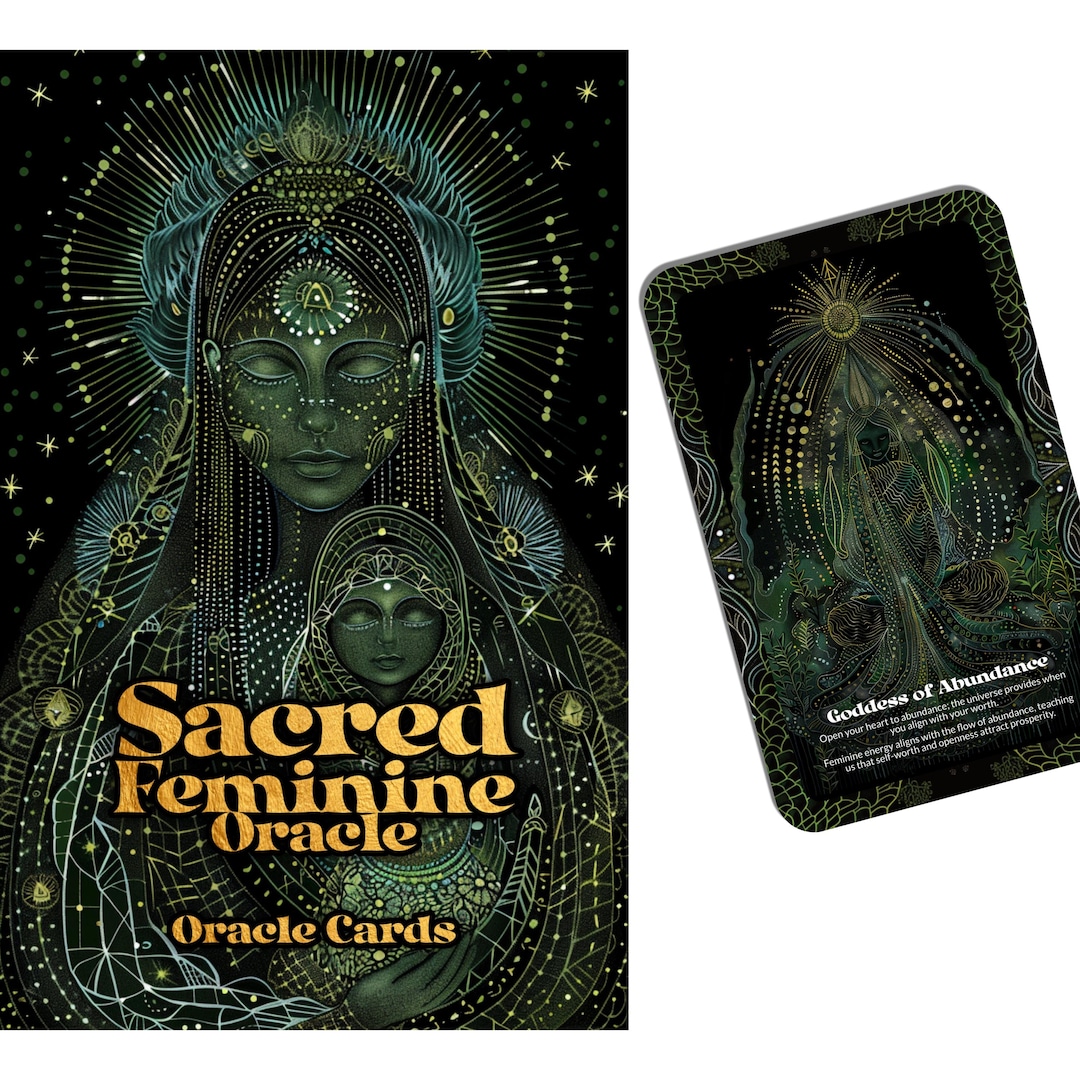 Sacred Feminine Oracle Cards: Divine Vision, Divination Tool - Etsy