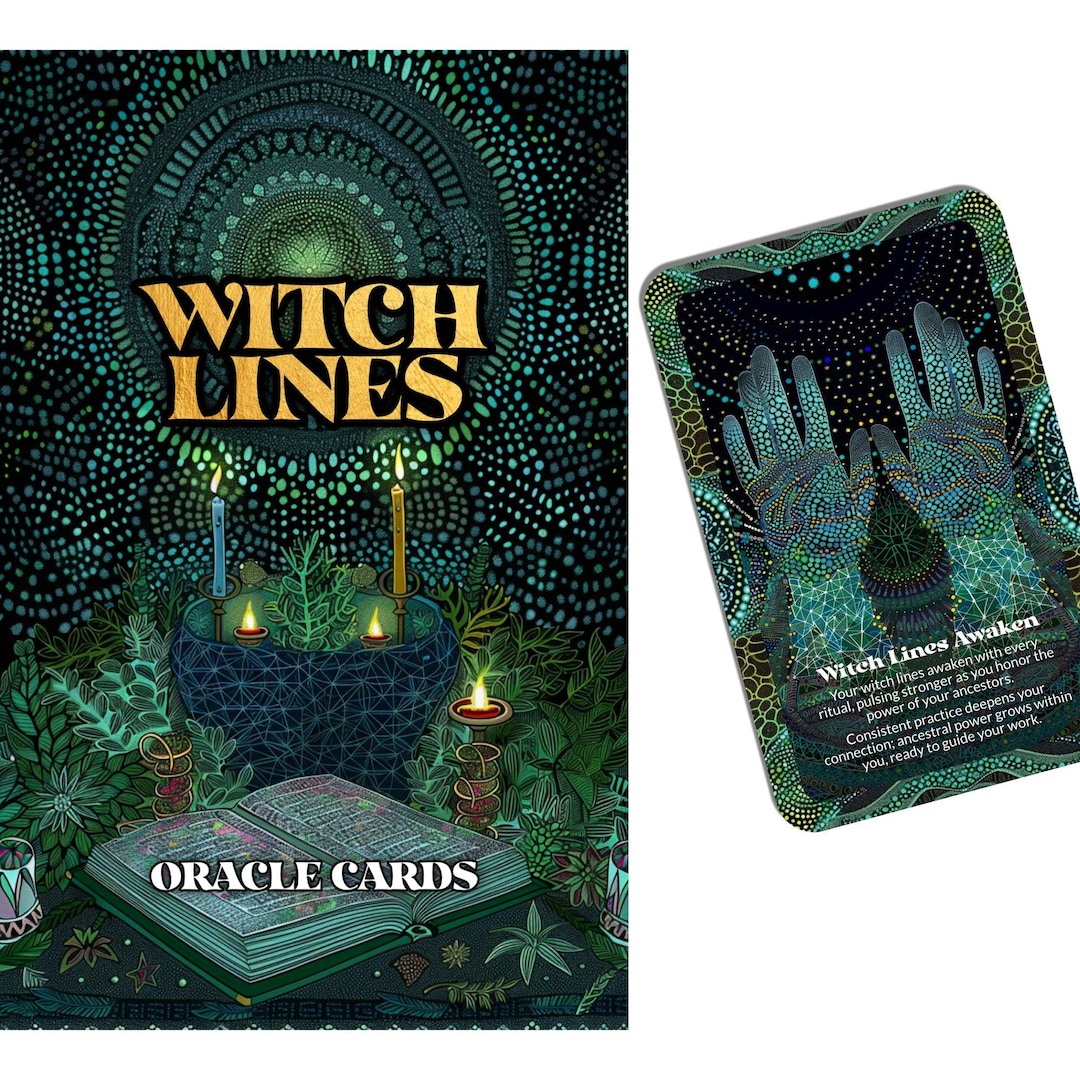 Witch Lines – an Ancestral Magick Oracle Deck – 22 Oracle Cards – the ...