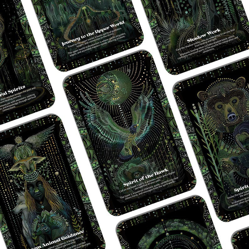 Shamanic Journey Oracle Cards: Divination Tool - 24 Cards - Etsy