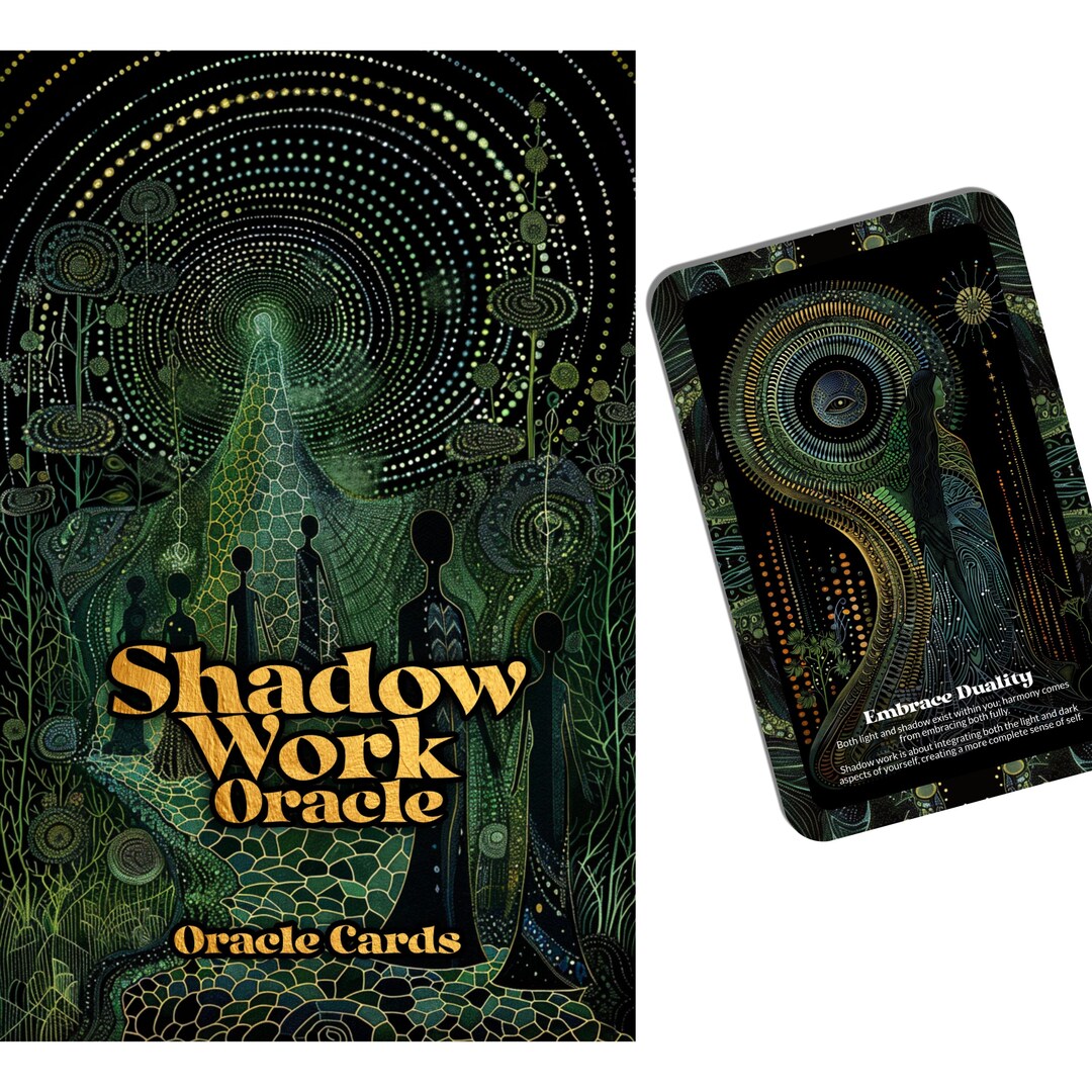 Shadow Work Oracle Cards: Divination Tool - Symbolika - 24 Cards - Etsy