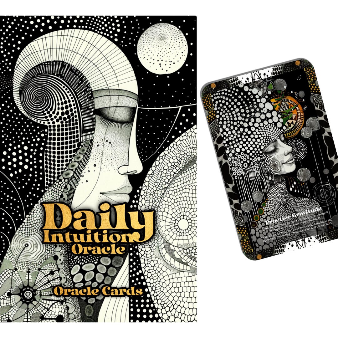 Daily Intuition Oracle Cards: 24-card Divination Deck - Etsy