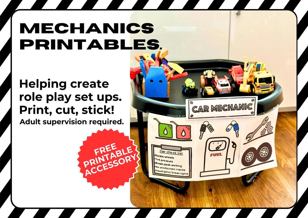 Mechanics - Printable PDF - Print, Cut and Stick These 4 Pages to ...