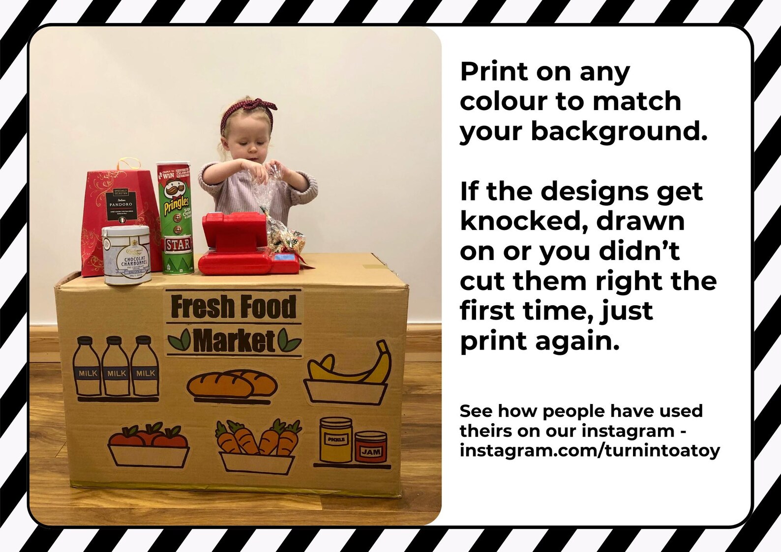 Grocery Store - Printable PDF - Print, Cut and Stick These 4 Pages to ...