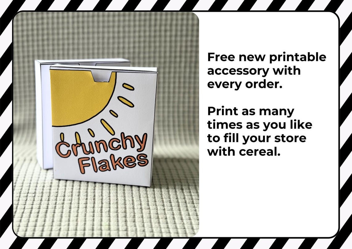 Grocery Store - Printable PDF - Print, Cut and Stick These 4 Pages to ...