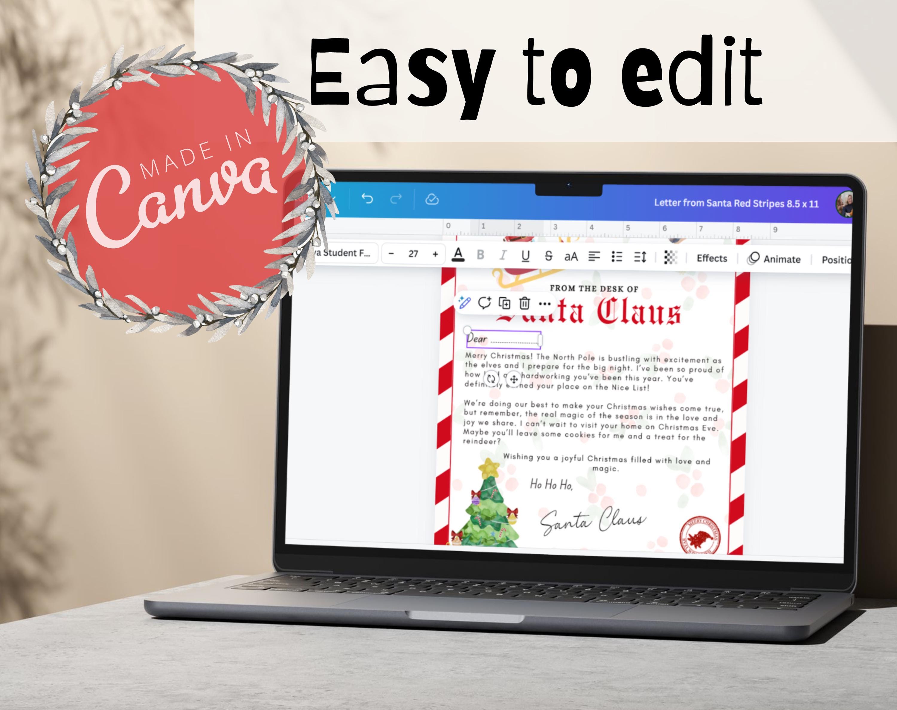 Santa Letter, Letter From Santa, Polar Express, Letter From Santa ...