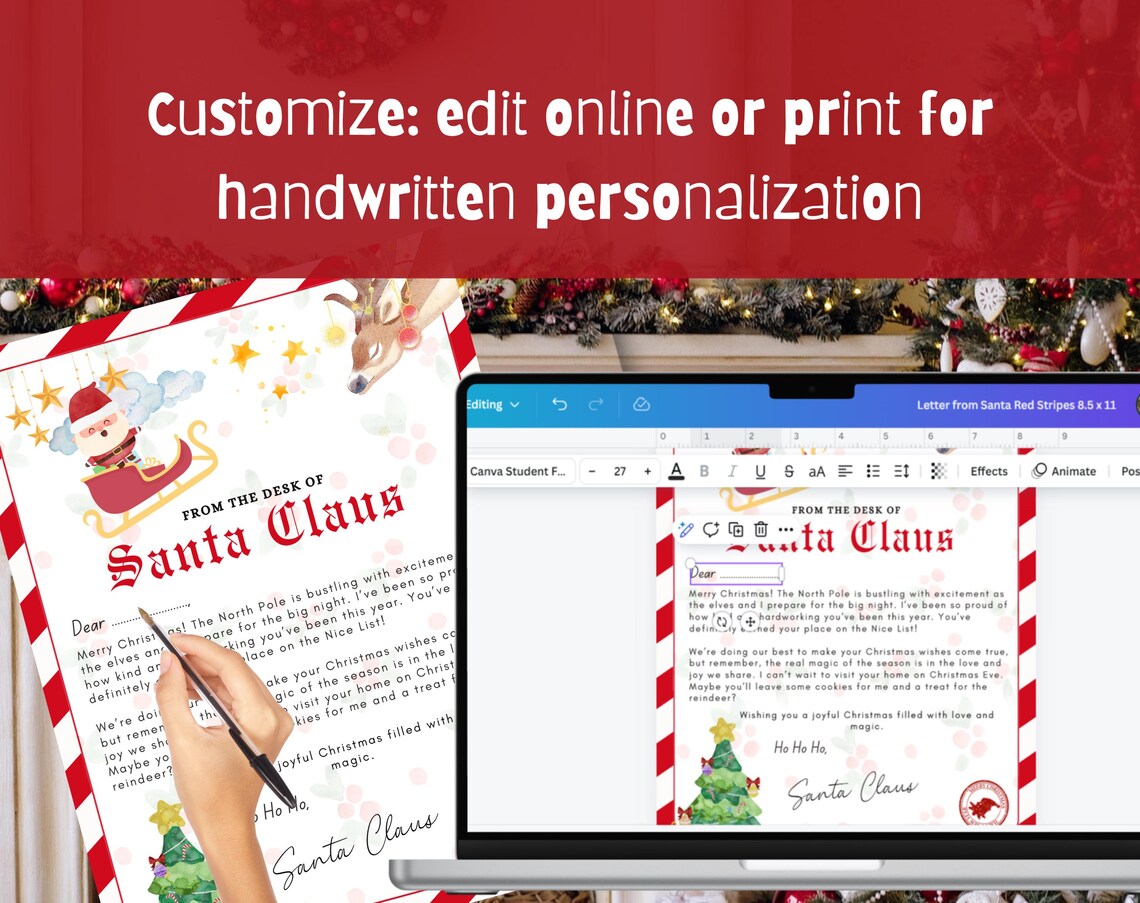 Santa Letter, Letter From Santa, Polar Express, Letter From Santa ...