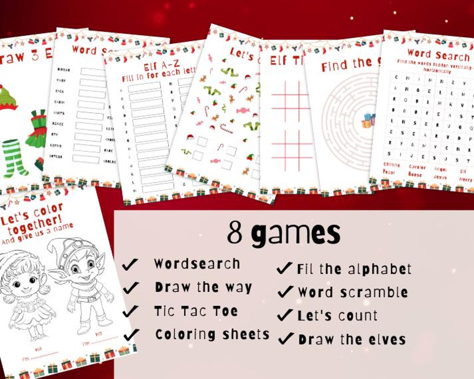 Elf on the Shelf, Christmas Trivia, Christmas Games Printable, Family ...