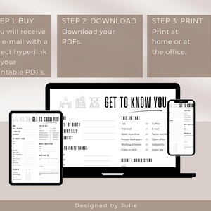 Employee Favorites List, Team Building Get to Know Me Questionnaire ...