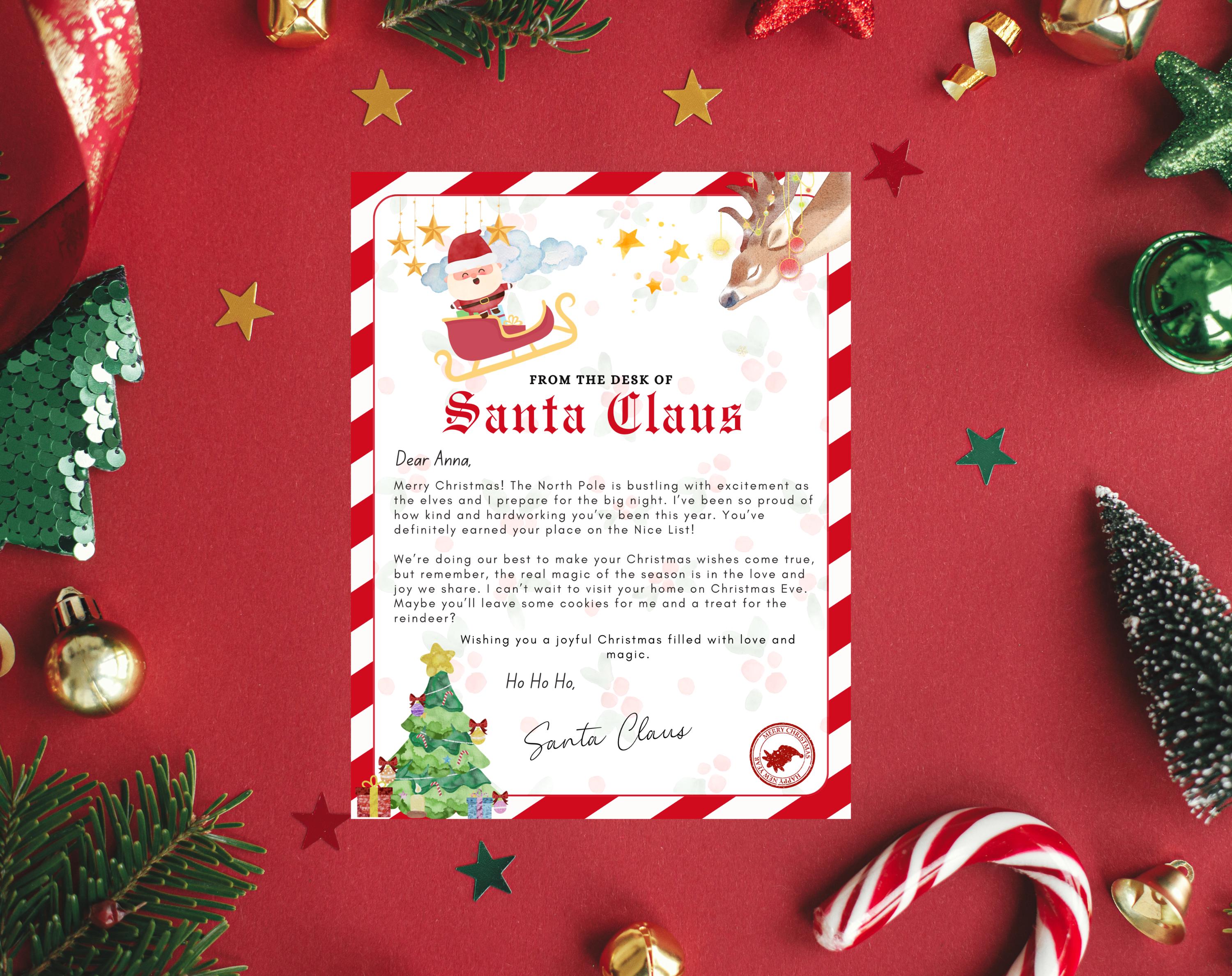 Santa Letter, Letter From Santa, Polar Express, Letter From Santa ...