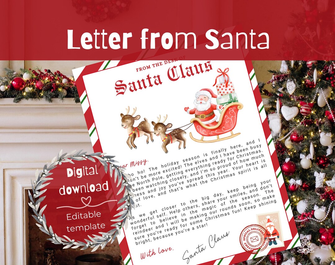 Letter From Santa, Santa Letter, Polar Express, Letter From Santa ...