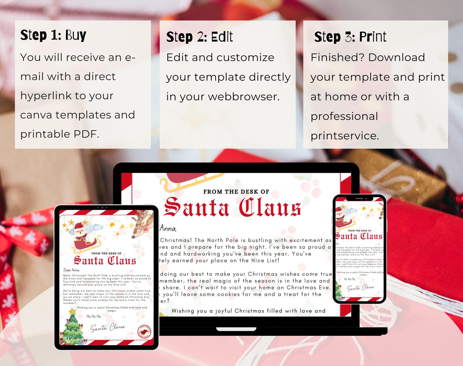 Santa Letter, Letter From Santa, Polar Express, Letter From Santa ...