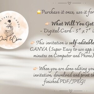 Unicorn 2. Birthday Card Printable Digital Invite Template Rainbow ...