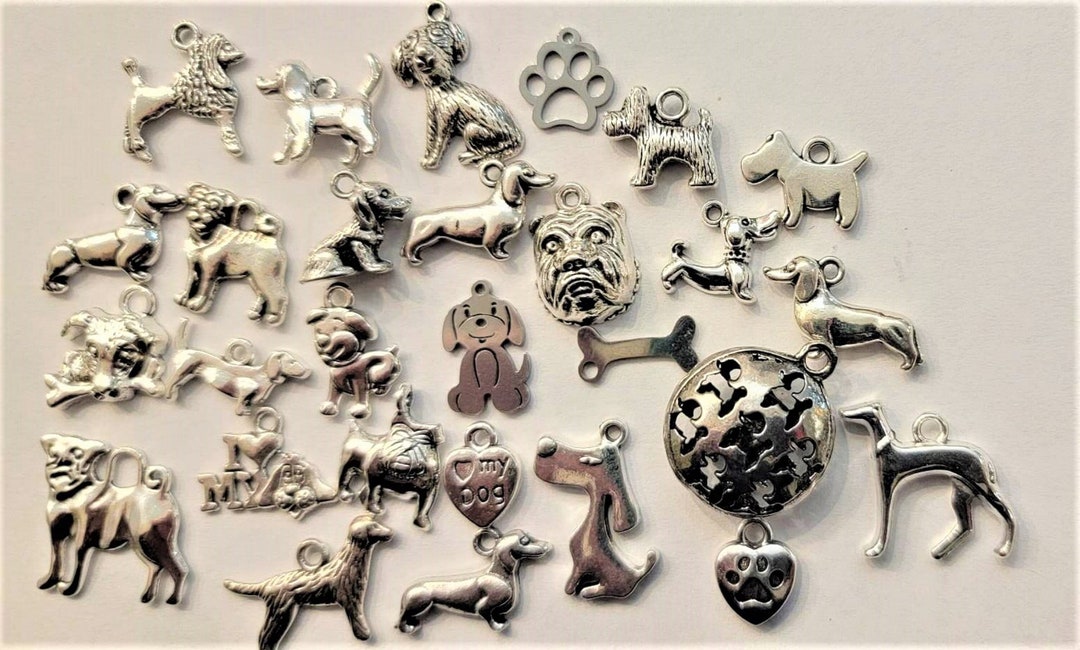 Dog Charms Assorted 20 Pieces - Etsy