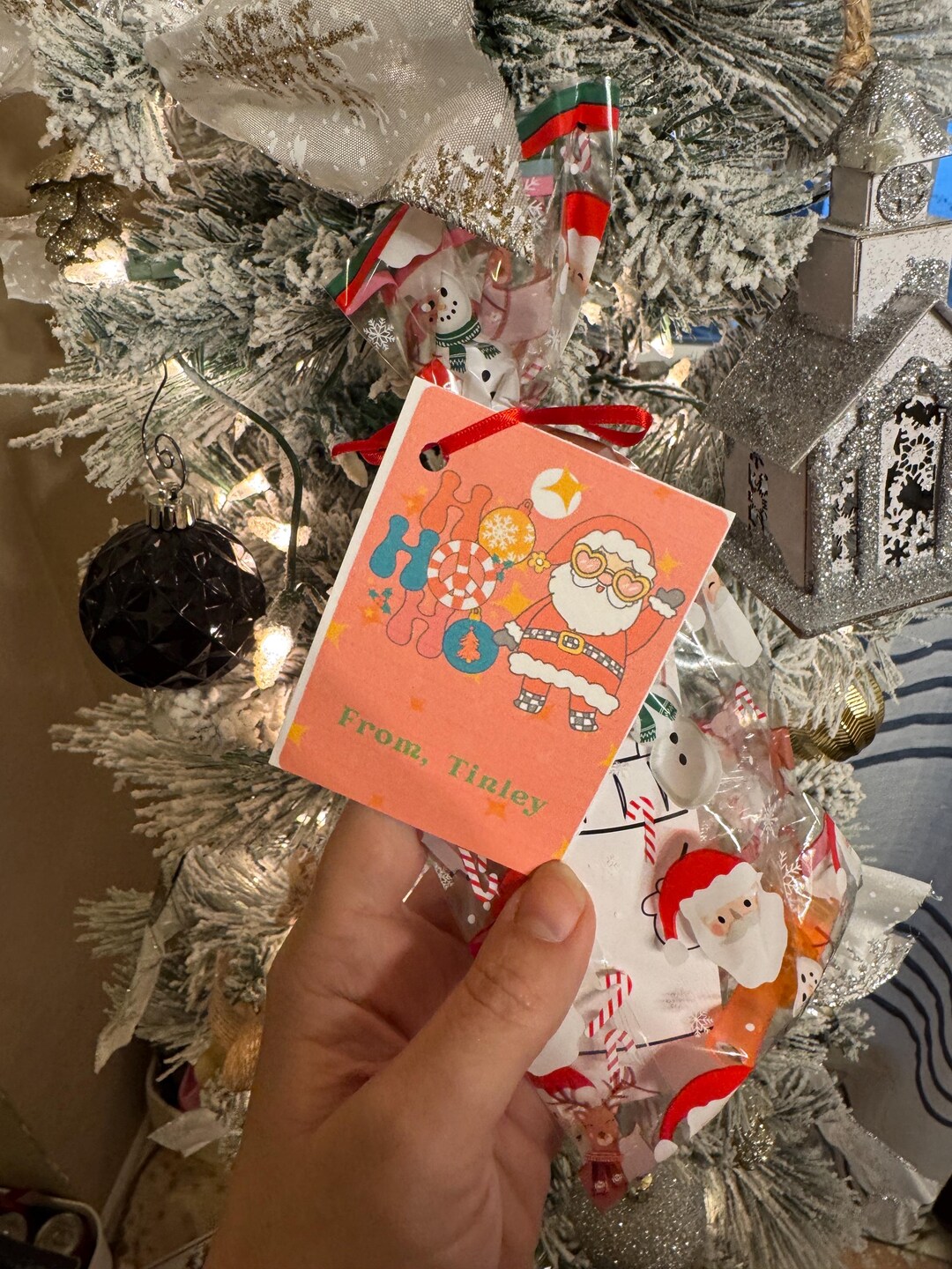 Printable Groovy Christmas Gift Tags - Etsy