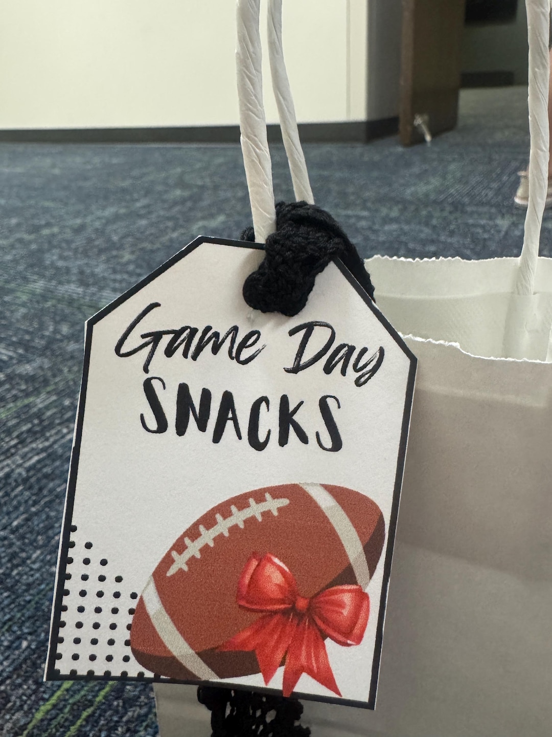 Printable Cheer and Football Game Day Treat Tags, Good Bag, Printable ...