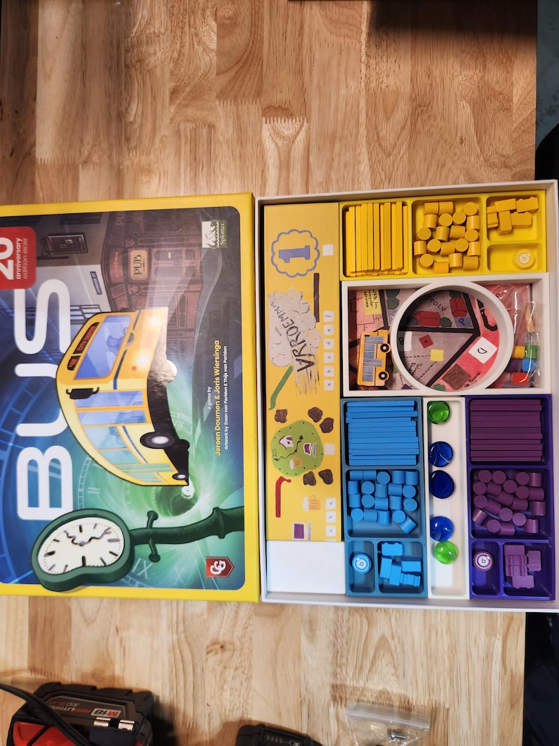 Bus 20th Anniversary Board Game Organizer - Etsy