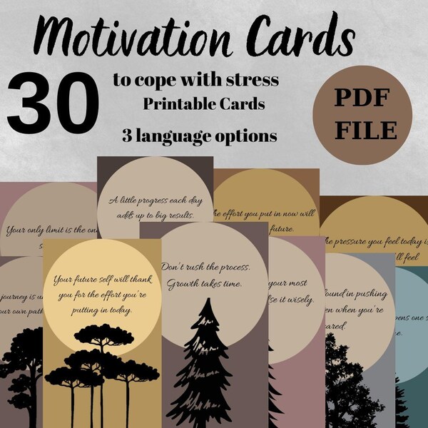 Motivational Cards - Etsy