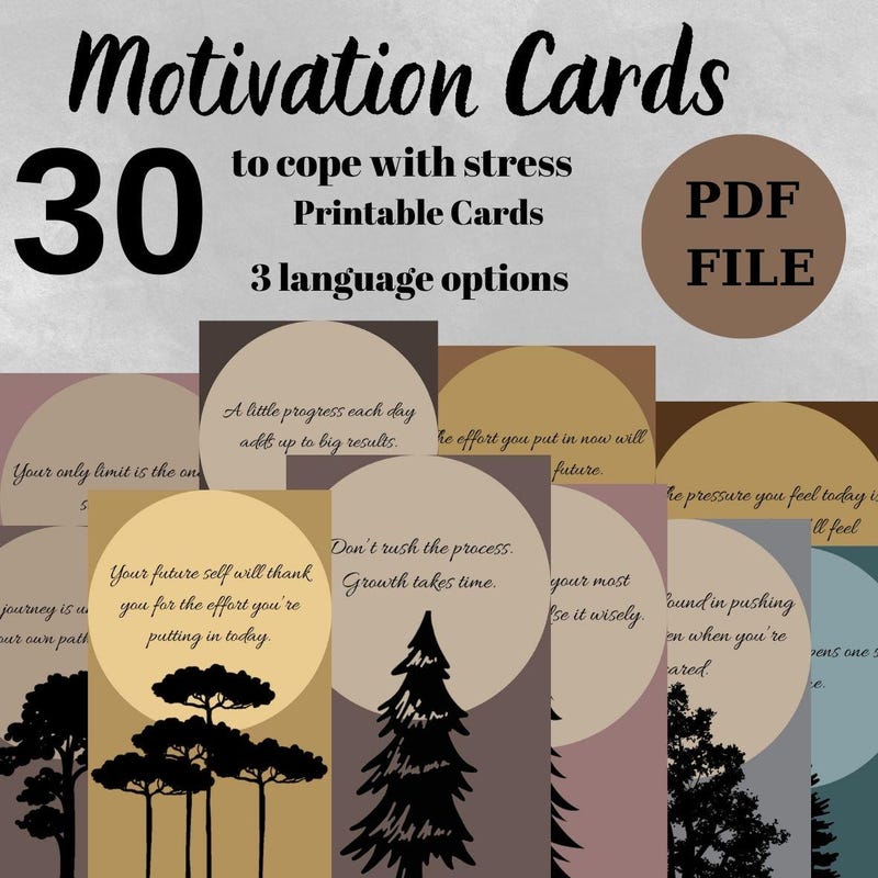 Motivational Cards - Etsy