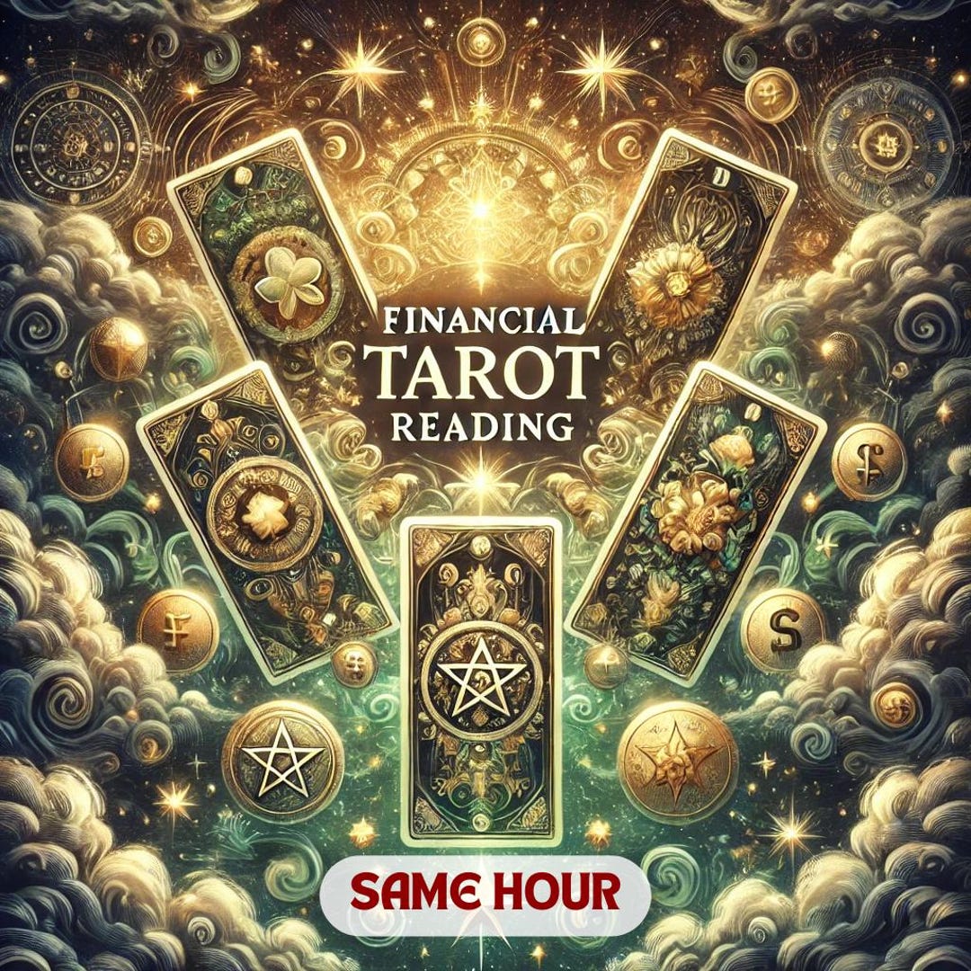Financial Tarot Reading, Same Hour Tarot Reading, Wealth & Money ...
