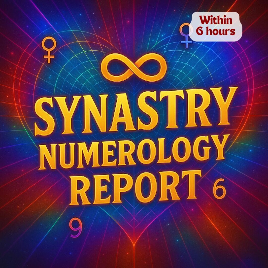 Synastry Numerology Report, Fast Numerology Reading, Personalized ...