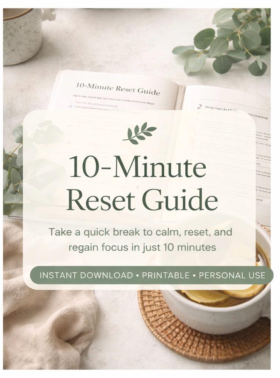 10-minute Reset Guide | Quick Stress Relief, Mindfulness Routine ...