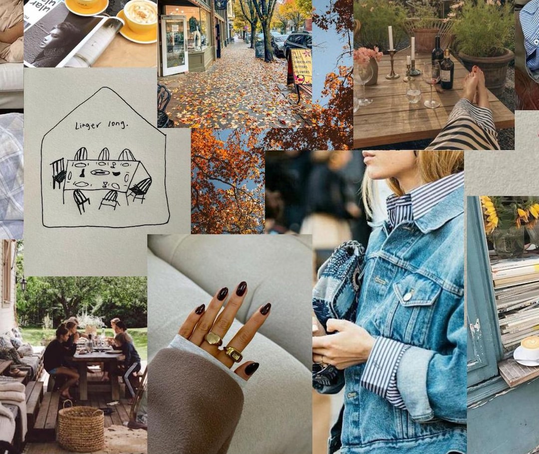 Fall Vision Board/desktop Wallpaper/mood Board - Etsy