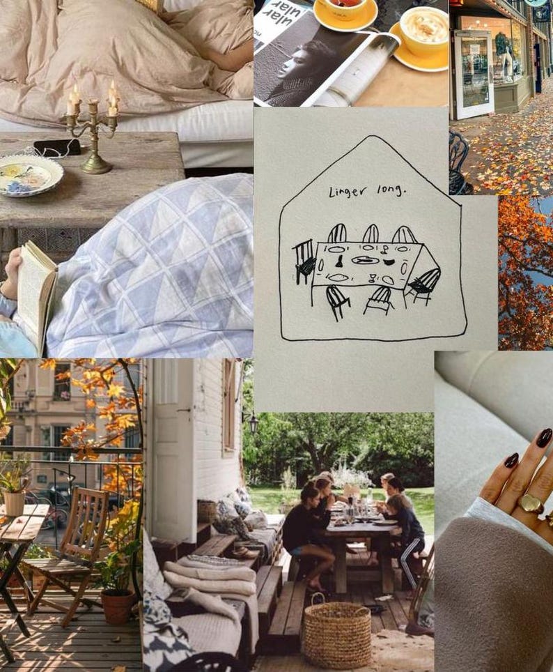Fall Vision Board/desktop Wallpaper/mood Board - Etsy