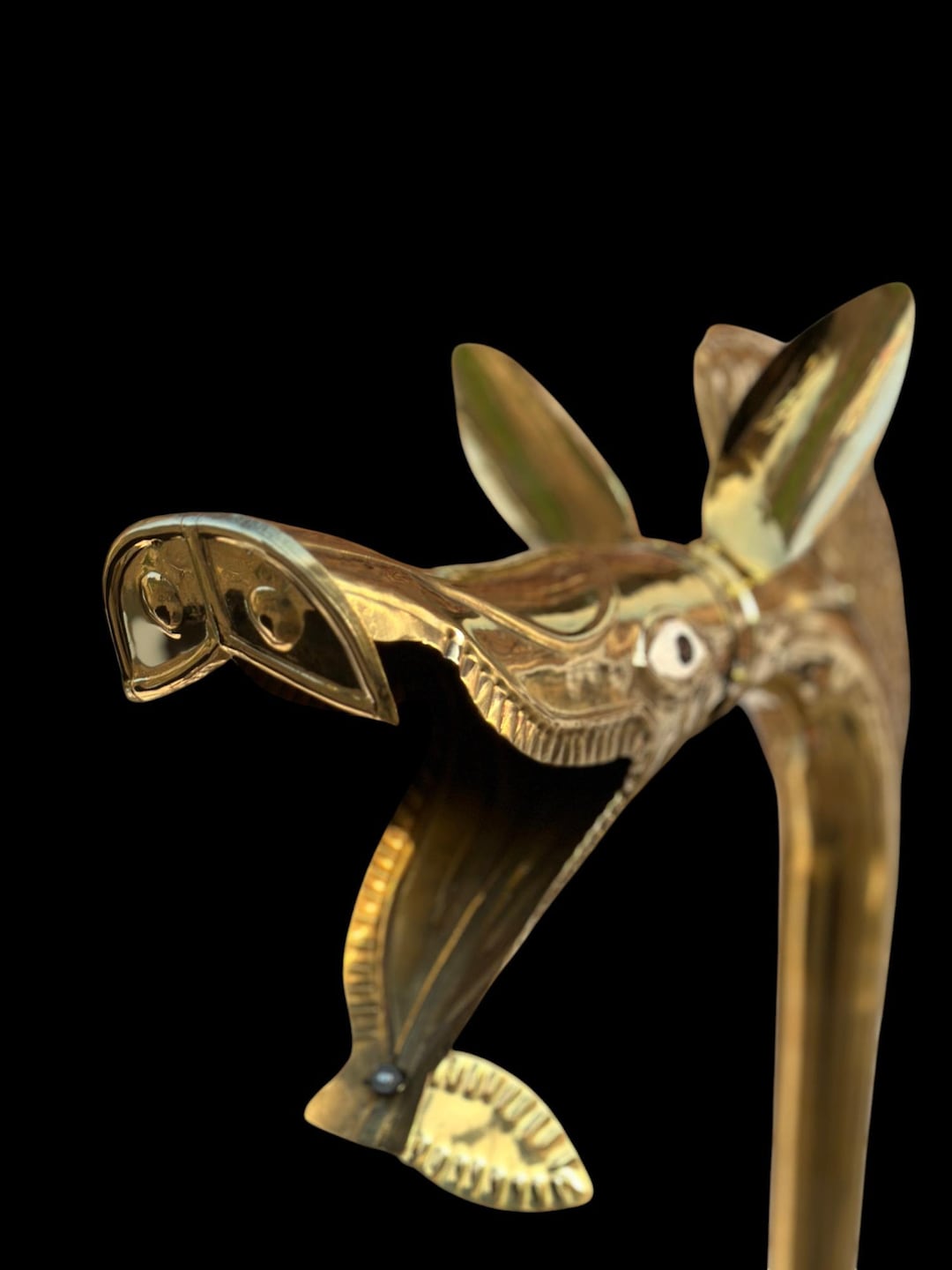 Tintignac Carnyx Brass 18 Gauge Brass Deskford Playable Celtic Carnyx ...