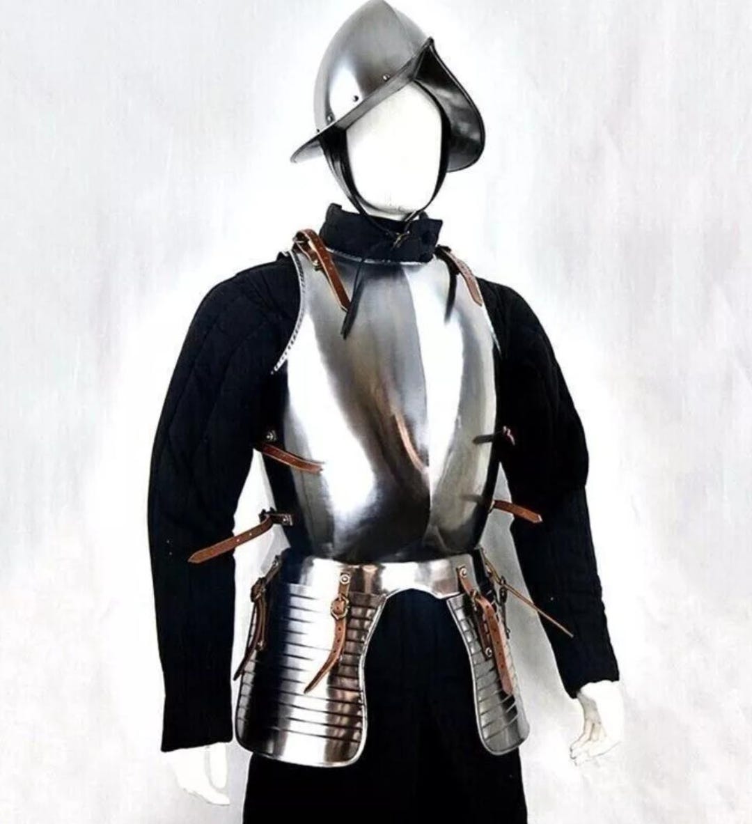 Medieval Steel Breastplate Helmet Armour / Chest Plate Armor Suit ...
