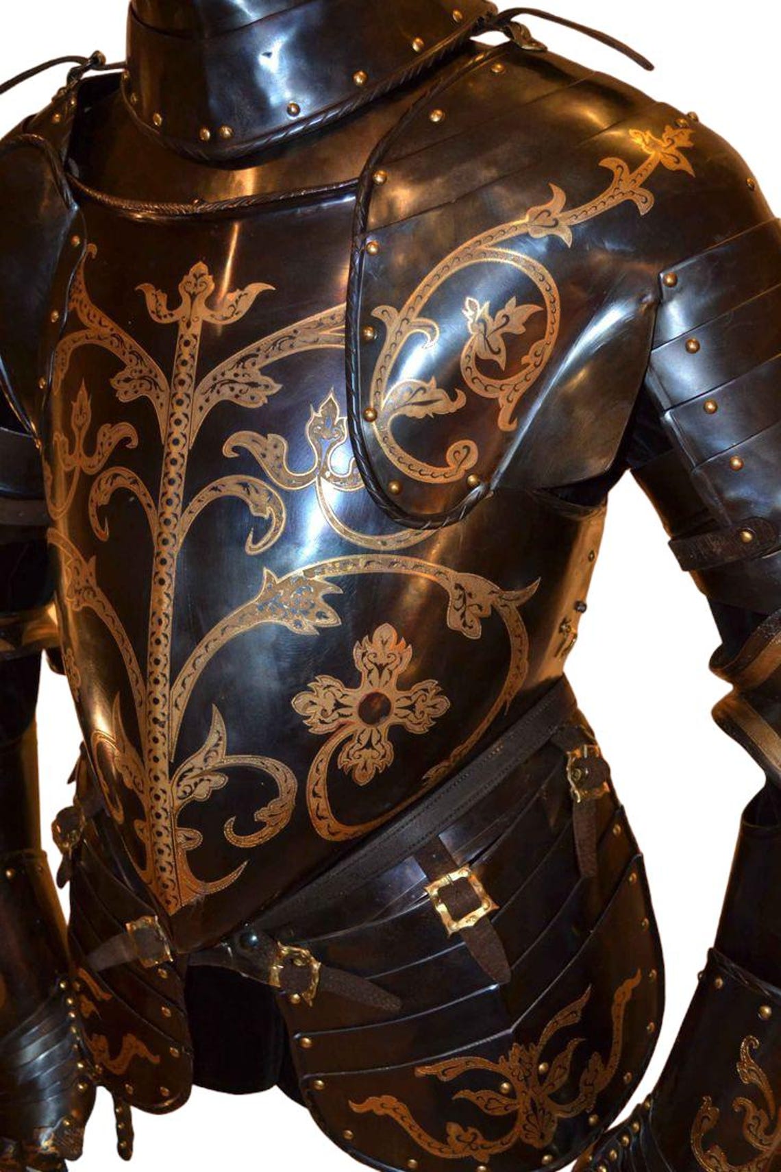 18GA Medieval Anton Peffenhauser's Half Body Armour Larp Eching/eached ...