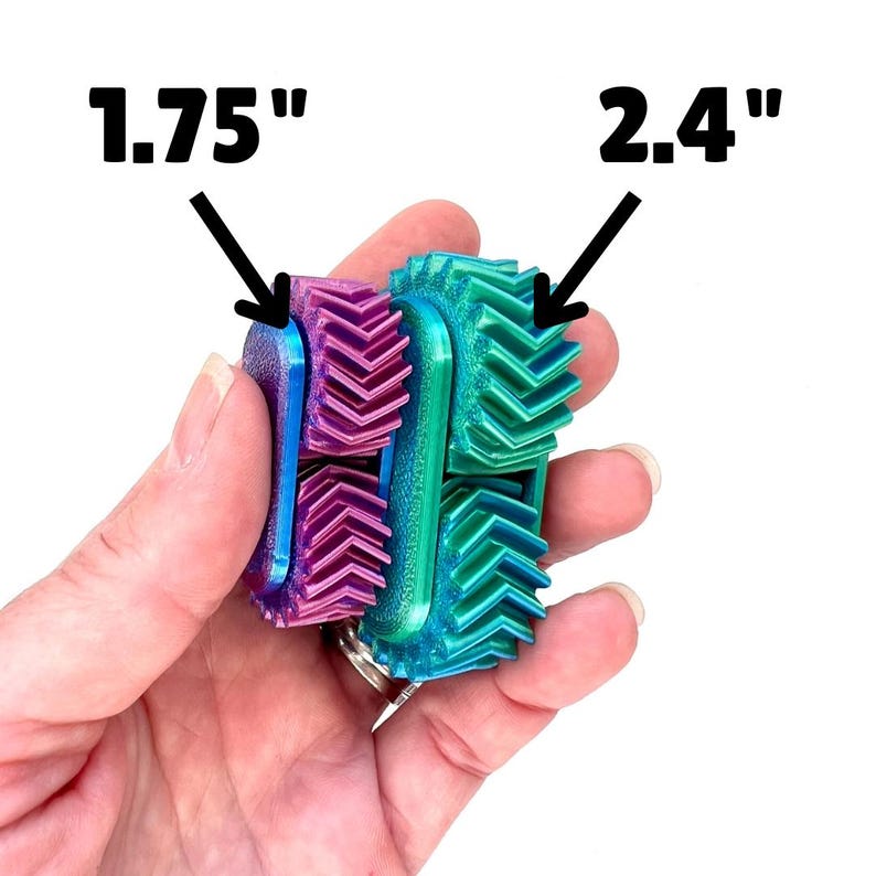 Fidget Gears for Kids and Adults, Geometric Sensory Play Toy, Shimmery ...