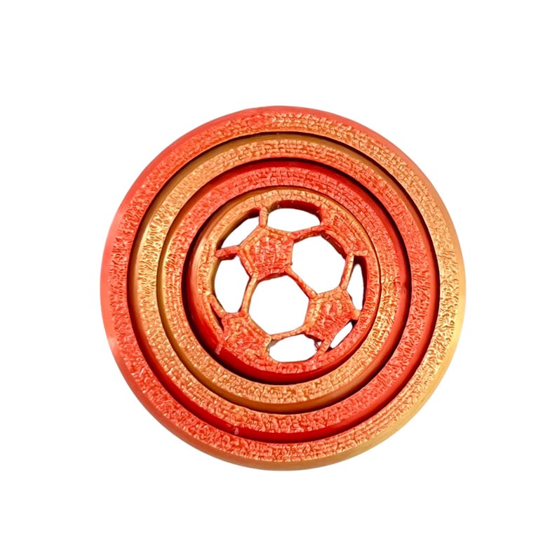Soccer Fidget: Shimmery 3D Printed Gyro Sensory Toy - Etsy