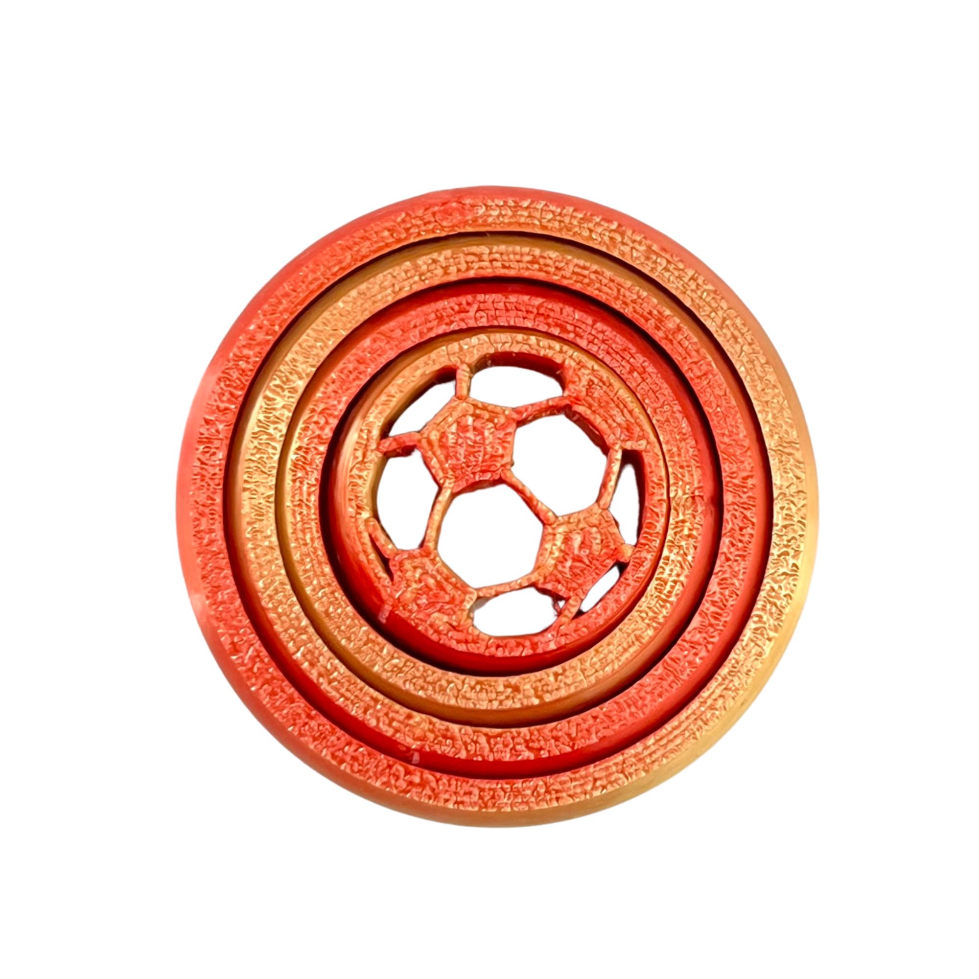 Soccer Fidget: Shimmery 3D Printed Gyro Sensory Toy - Etsy