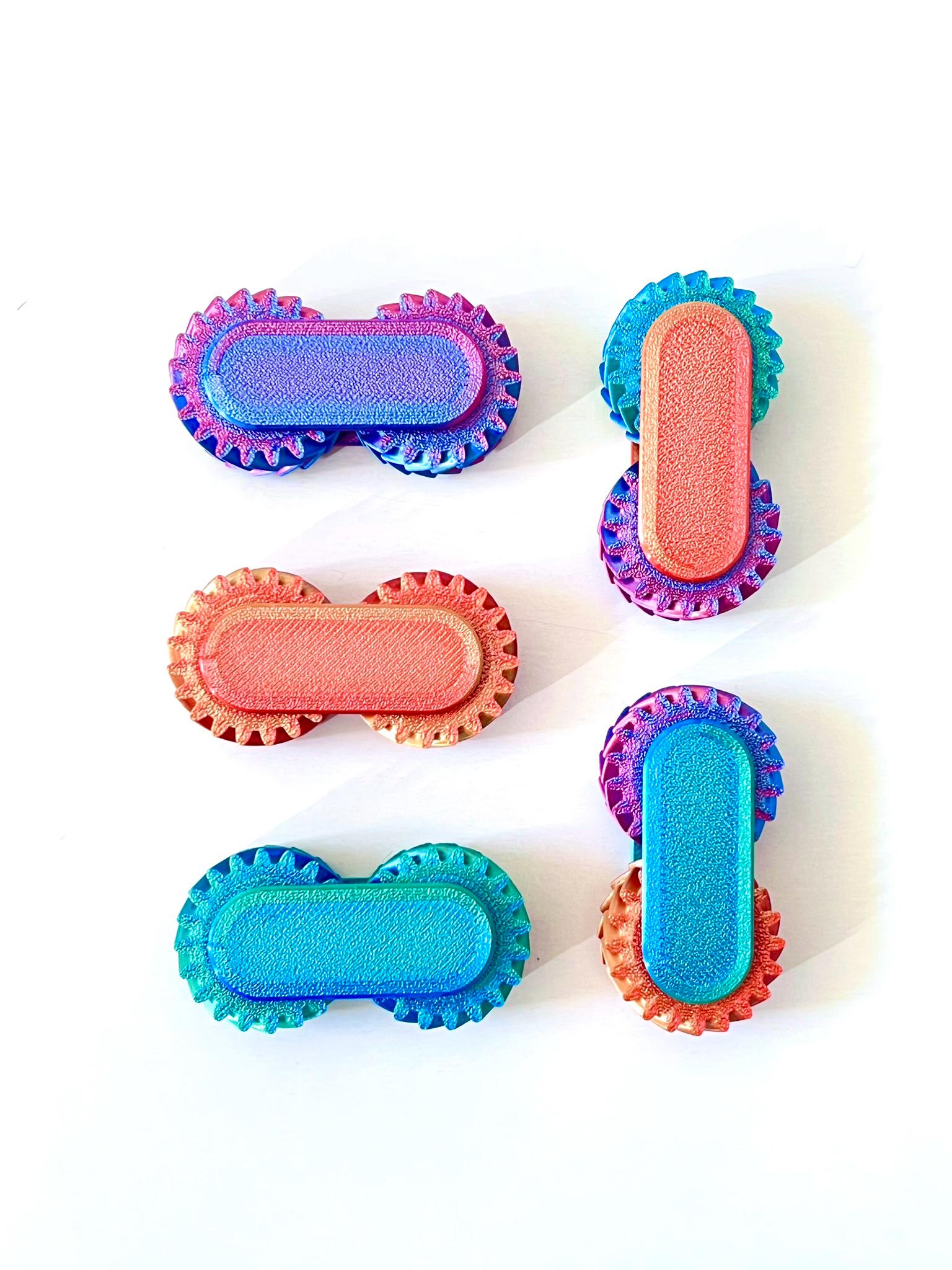 Fidget Gears for Kids and Adults, Geometric Sensory Play Toy, Shimmery ...