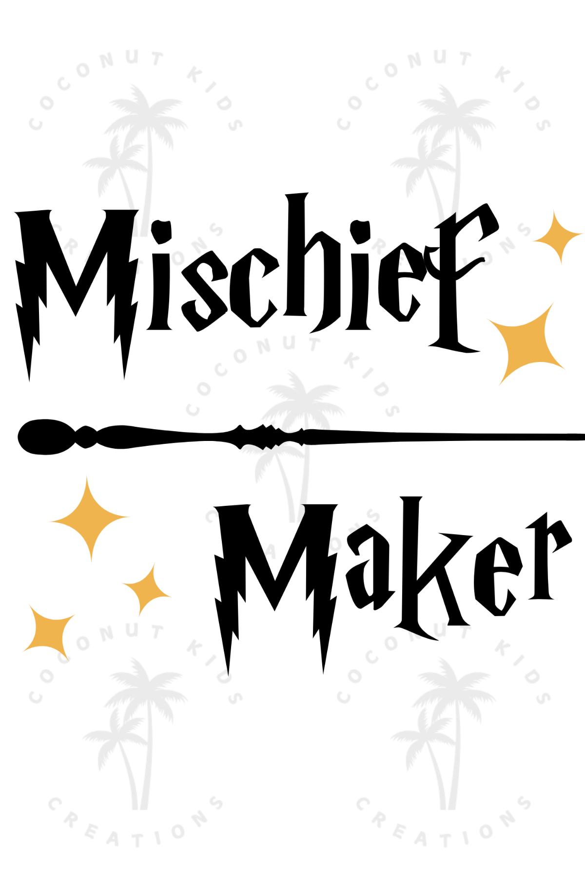 Mischief Maker Digital File PNG PDF SVG, Harry Potter Shirt, Magical ...