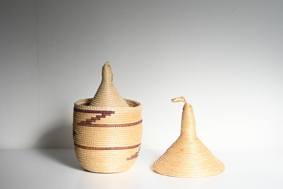 Set of 5 Woven Vintage African Nesting Baskets - Etsy