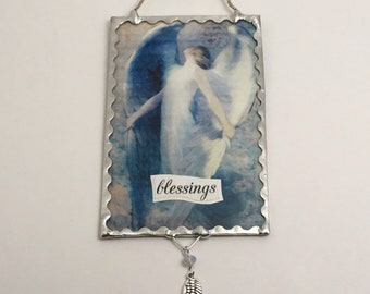 Angel wall plaque | Etsy