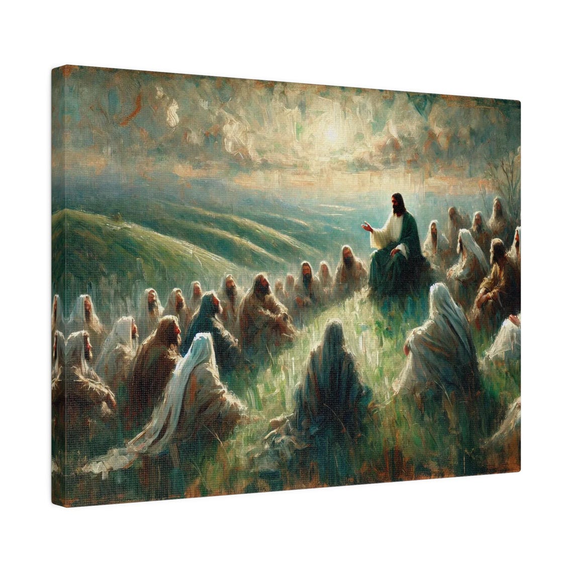 The Sermon on the Mount, Christian Wall Art, Religious Home Decor ...