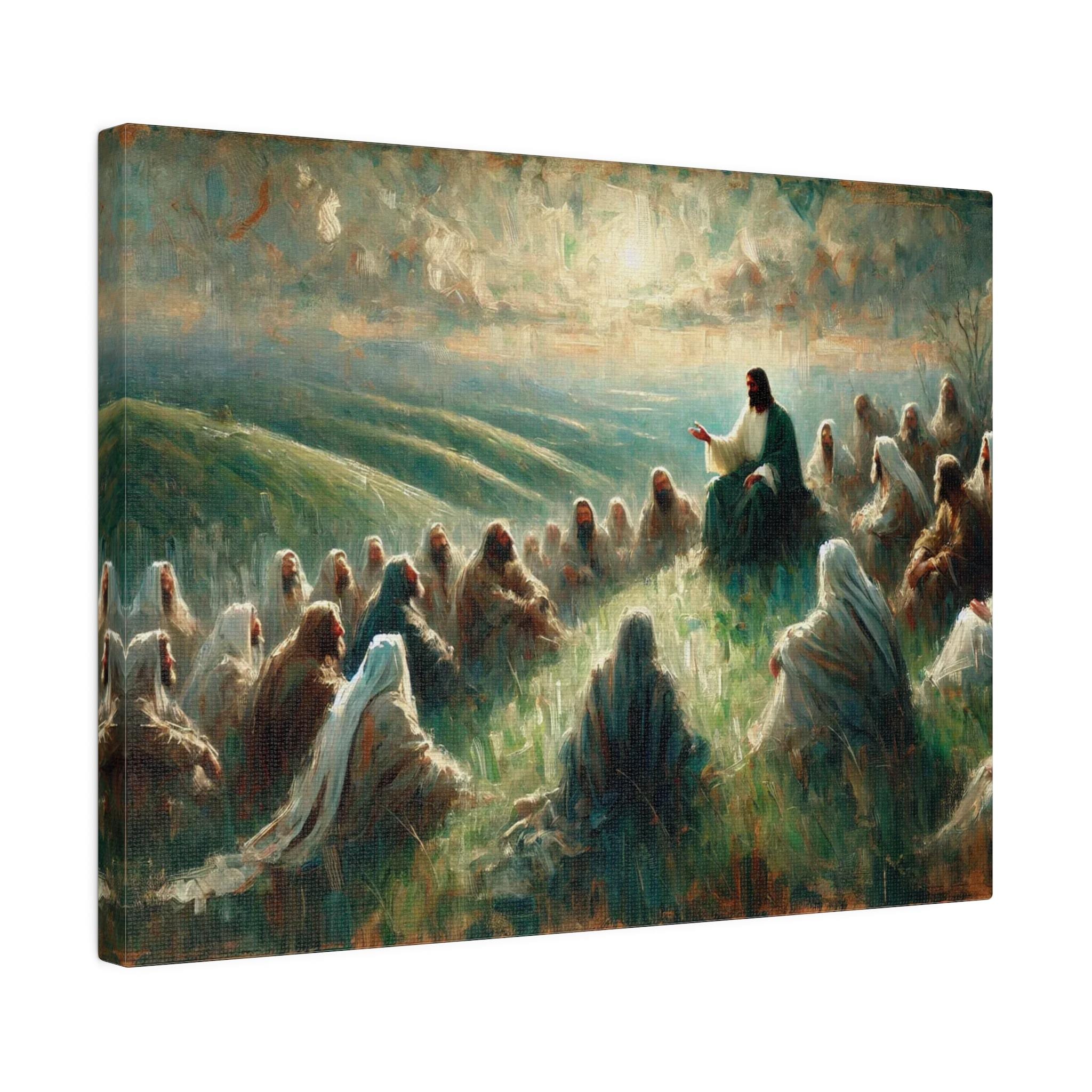 The Sermon on the Mount, Christian Wall Art, Religious Home Decor ...